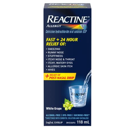 Allergy Medication Products Antihistamine Reactine®