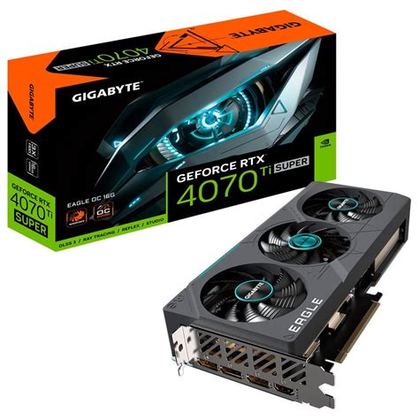 Placa de Vídeo RTX 4070 Ti Super Gigabyte Eagle OC NVIDIA GeForce 16GB GDDR6 DLSS Ray Tracing