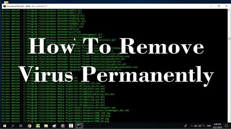 How To Remove Permanently All System Virus Using Cmd Windows 788110 Simple Tricks Youtube