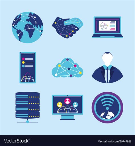 Data Connection Network Royalty Free Vector Image