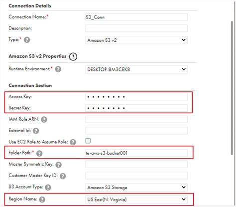 Iics Amazon S3 V2 Connector Basic Authentication Thinketl
