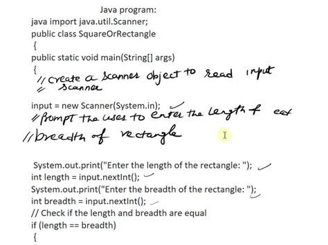 take values of length and breadth of a rectangle from user and check if