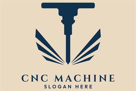 Cnc Machine Modern Technology Logo Graphic By Ray N Rac · Creative Fabrica