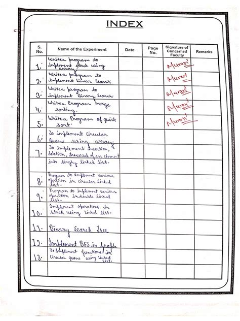 data structure complete practical file pdf