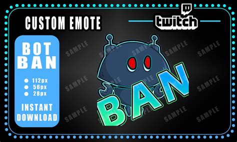 Bot Ban Emote Twitch Emotes Static Emote Discord Emote Bots