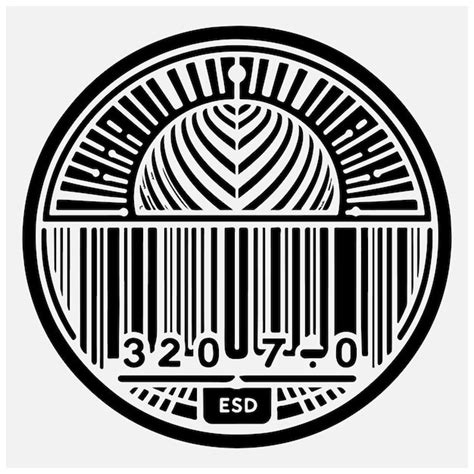 Bar Code Label Template Isolated On White Background Premium Ai