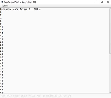 Java Script Membuat Coding Bilangan Genap Menggunakan Blue J