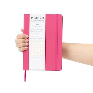 A5 Hardback Dotted Notebook Notepad Notes Diary Bullet Journal Premium Book Etsy UK