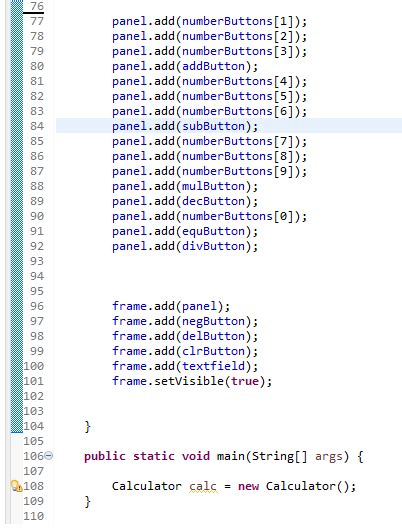 Java Gui Calculator Project Full Source Code