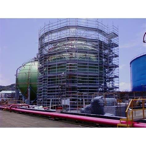 Heavy Duty Modular Andamio Layher Ringlock Scaffolding System Used In Oil And Gas Refineries