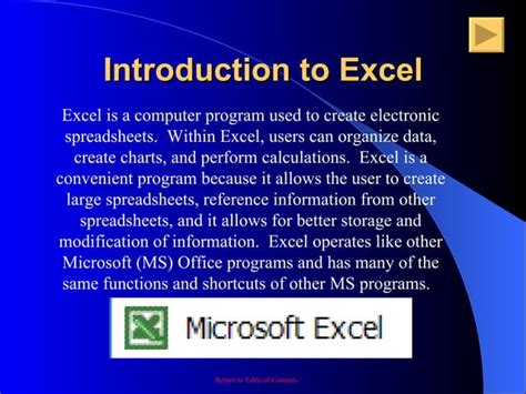 Teaching Excel