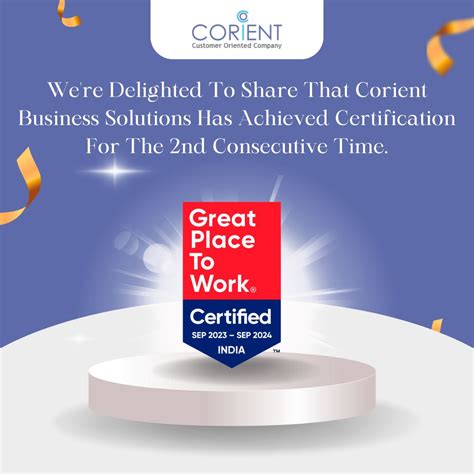 Corient Business Solutions Limited On Linkedin Greatplacetowork