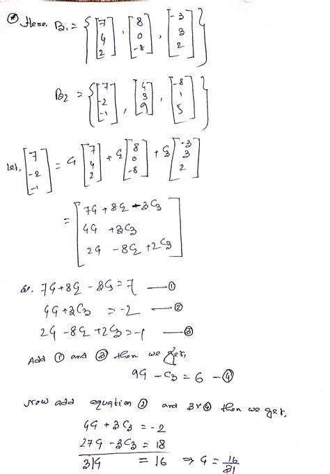 Solved Find The Change Of Basis Matrix From The Standard Basis Course Hero