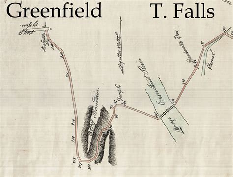 5th Massachusetts Turnpike 1832 Tracing G 017 Daves Maps For