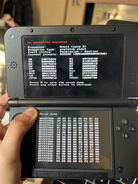 Game Keeps Crashing Error Arm11 Core 0 Prefetch Abort Exception R3dspiracy