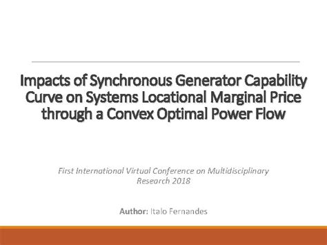 1 Impacts Of Synchronous Generator Capability Curve On