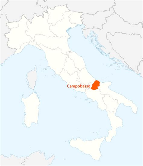 Location Of Campobasso Map