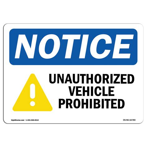 Signmission Unauthorized Vehicles Prohibited Sign Wayfair
