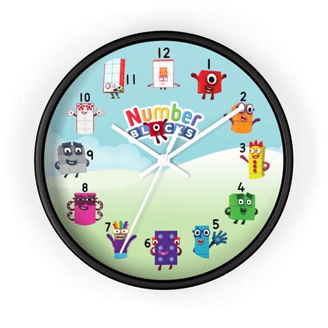 Numberblocks Wall Clock Etsy