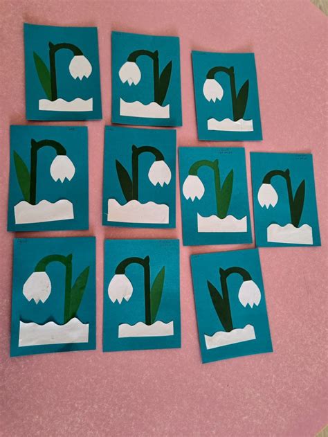 подснежники аппликация Поделки Весенние поделки Лего проекты