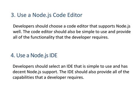 PPT Best Practices For Node JS Development PowerPoint Presentation Free Download ID 12257426