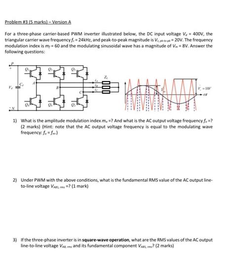 Solved Problem Marks Version A For A Three Phase Chegg