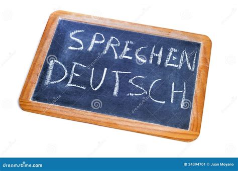 Sprechen Deutsch German Is Spoken Stock Image Image Of Chalk Comprehension 24394701