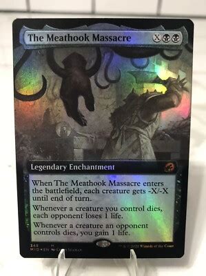 The Meathook Massacre Extended Art Innistrad Midnight Hunt Foil Mtg