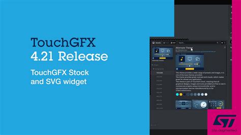 Touchgfx 421 Release Touchgfx Stock And Svg Widget Youtube