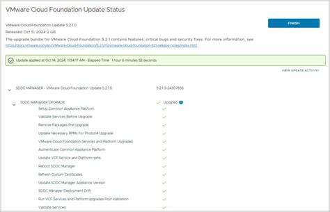 Updating To Cloud Foundation 5 2 1 Sddc Manager