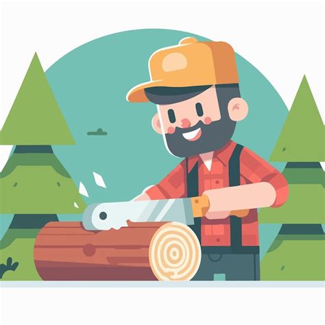 Lumberjack Vector Image Premium Ai Generated Vector