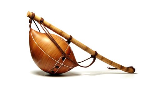 Premium Ai Image Best Berimbau With Handle Isolated On White Background