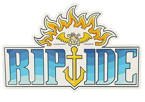 Riptide Sticker Logo Just Roll With It