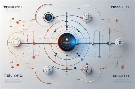 Premium Photo Technology Background Digital Connect System With Integrated Circles Network