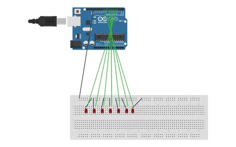 Circuit Design Binary To Integer Led Tinkercad