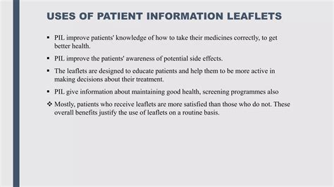 Patient Package Insert Ppi Pptx