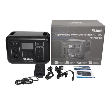Портативна зарядна станція Altek Powerbox Al 1200 1132 Вт·г Сонячні панелі батареї Altek