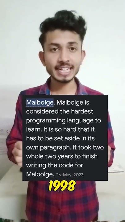 World Most Difficult😱😱 Programming Language Coding Malgolge Difficult Programminglanguage