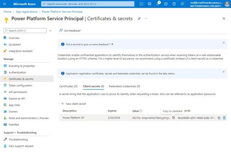 A Visual Guide To Power Platform Service Principal Setup
