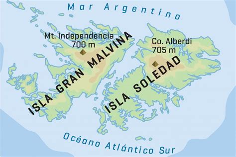 Islas Malvinas Map