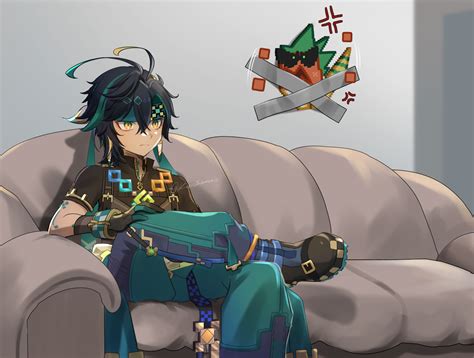 Kinich And Ajaw Genshin Impact Drawn By Kuro Tsubasa Danbooru