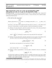 Hw04 Sol Pdf Optimization Models In Engineering EECS 127 227AT Homework 4 UC Berkeley Fall