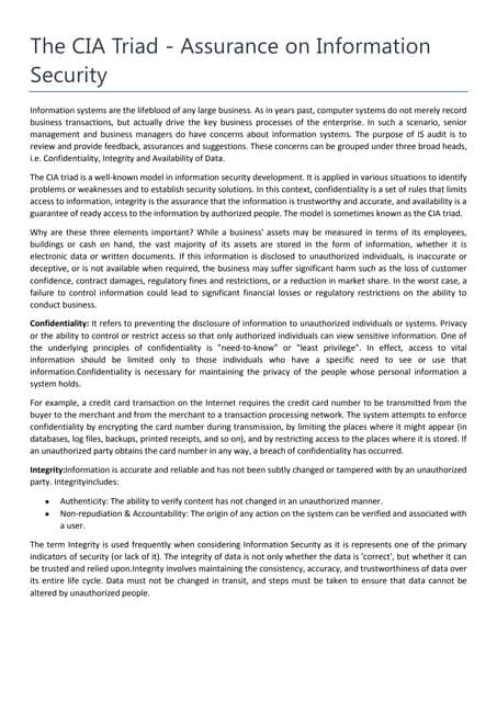 Cia Security Model Pptx