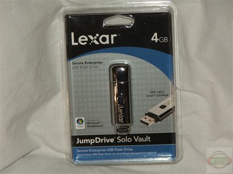 Lexar JumpDrive Solo Vault 4gb USB Drive Technogog