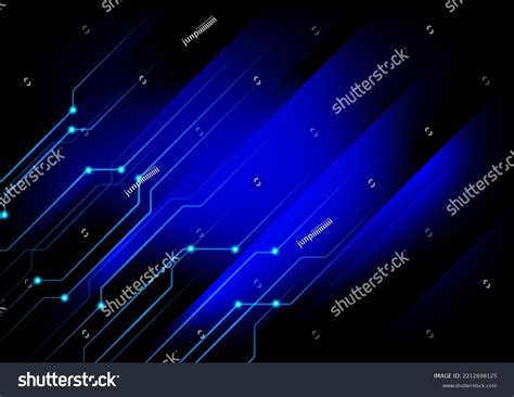 Graphics Design Hitech Technology Connection Network Stock Vector Royalty Free 2212698125