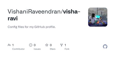 Github Vishaniraveendranvisha Ravi Config Files For My Github Profile