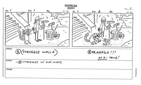 Regular Show Storyboard Test — Audie Harrison