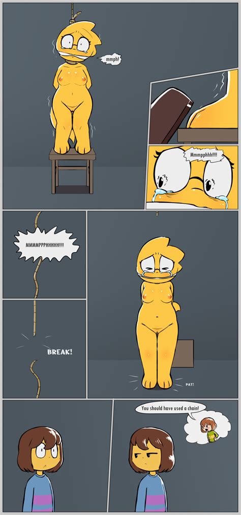 Rule 34 2d Absurd Res Alphys Asphyxiation Chara Comic Duo E254e English Text Female Frisk