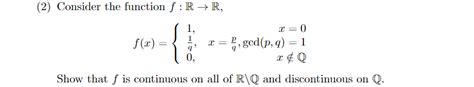 solved 2 consider the function f r→r