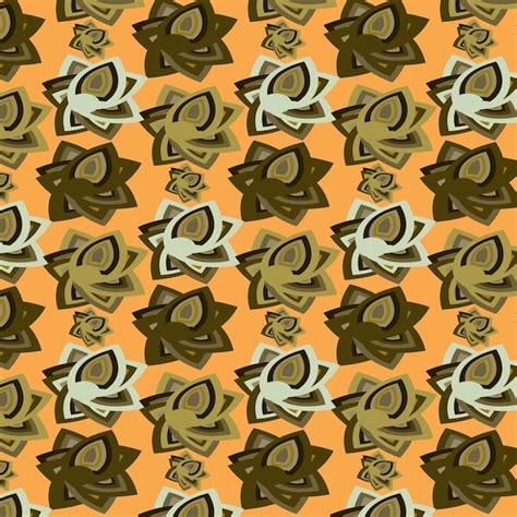 Premium Vector Seamless Nature Geometric Leaf Patterns